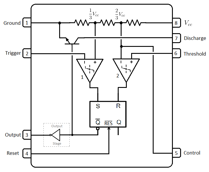 555 Timer Ic Pinout And Function Details 51 Off